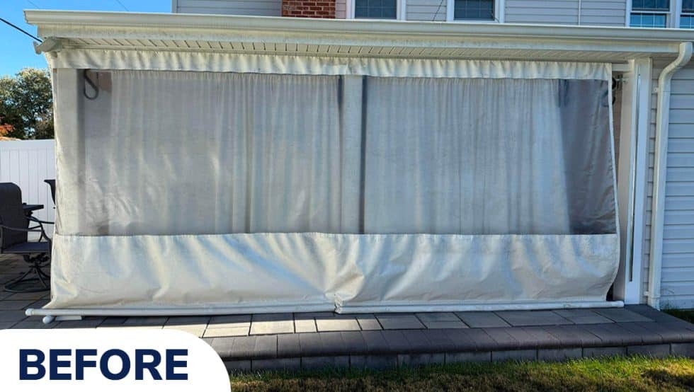 Vinyl Roll-Up Porch Enclosure Upgrade in Bowie, MD